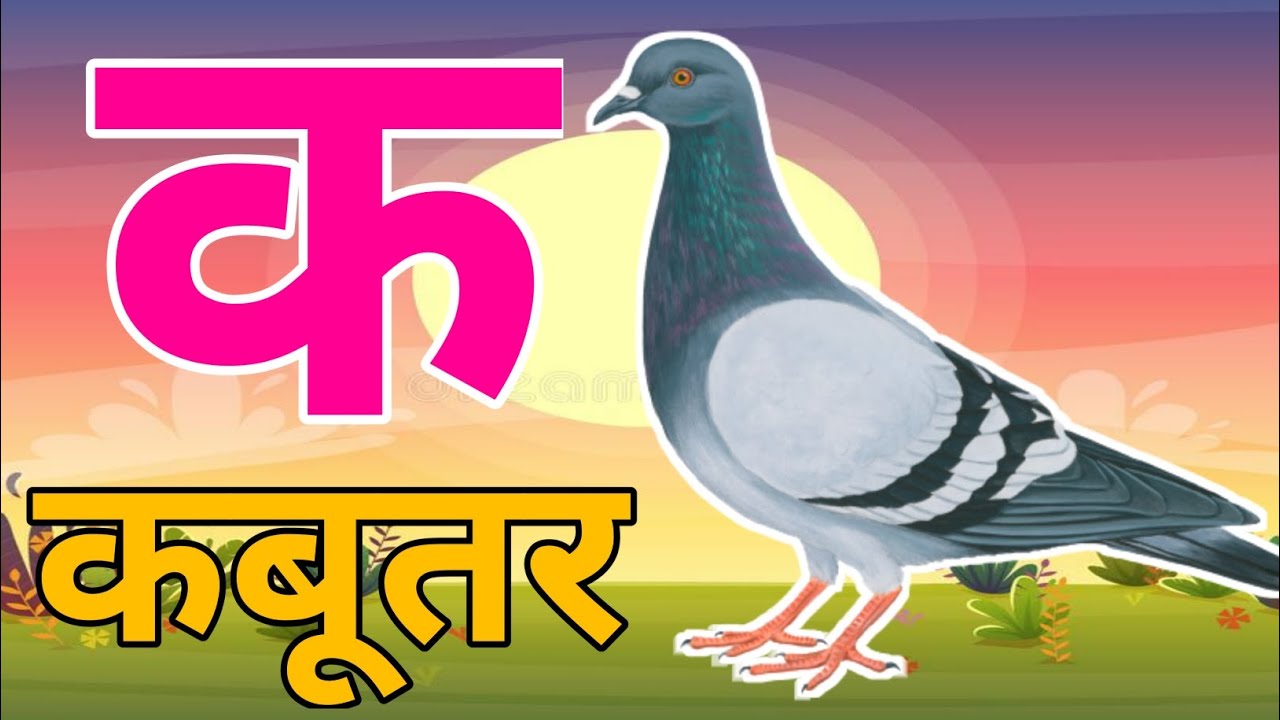 क से कबूतर खा से खरगोश ग से गमला| a se anar aa se aam|education video|# ...