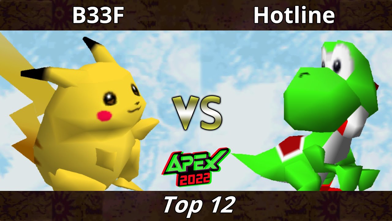 Apex 2022 - B33f (Pikachu) Vs. Hotline (Yoshi) SSB64 Smash Bros ...