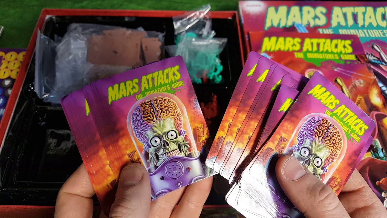 Mars Attacks the miniatures game unboxing - YouTube