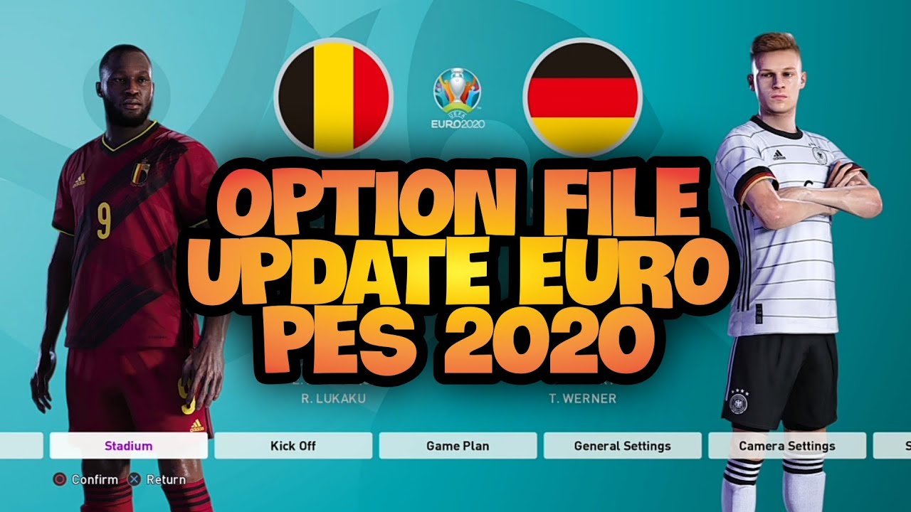 OPTION FILE PES 2020 PS4 UPDATE EURO EDITION - YouTube