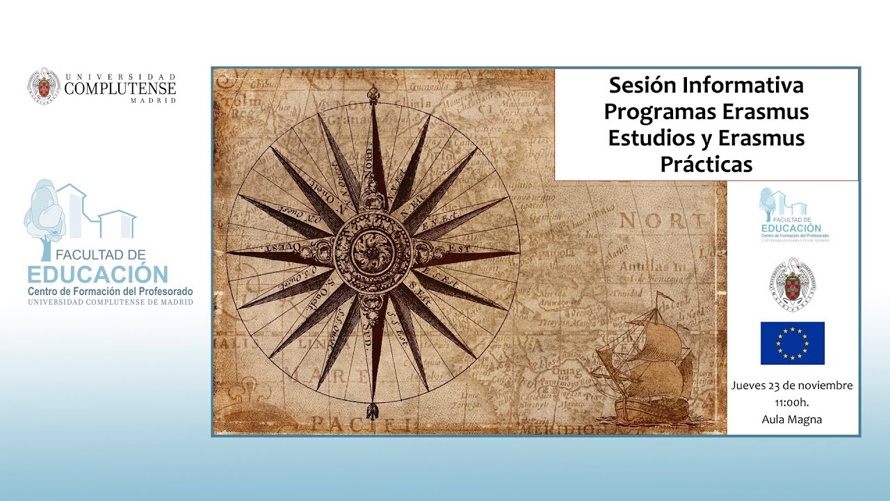 Sesión Informativa. Programas Erasmus. Estudios y Erasmus Prácticas. - YouTube