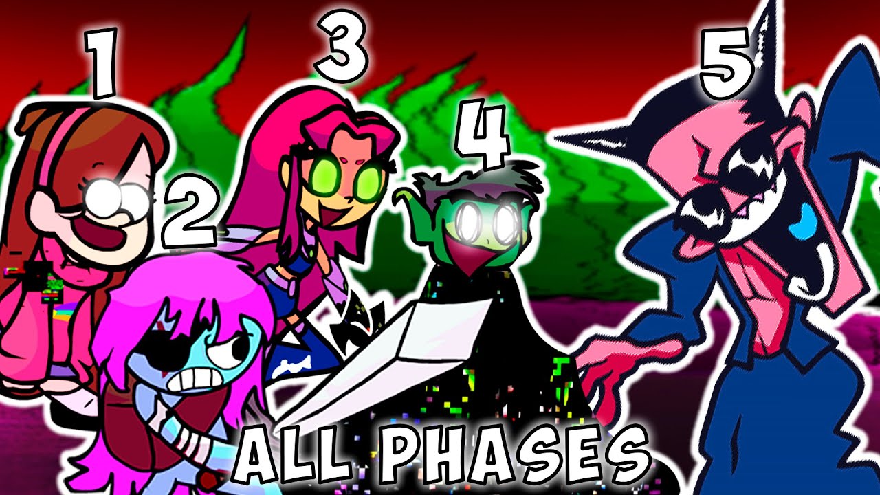 Pibby ALL PHASES | Come Learn With Pibby | Friday Night Funkin' FNF ...