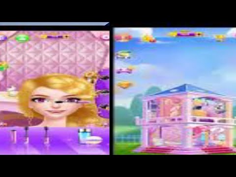 Make up salon game || princess saloon Doll - YouTube