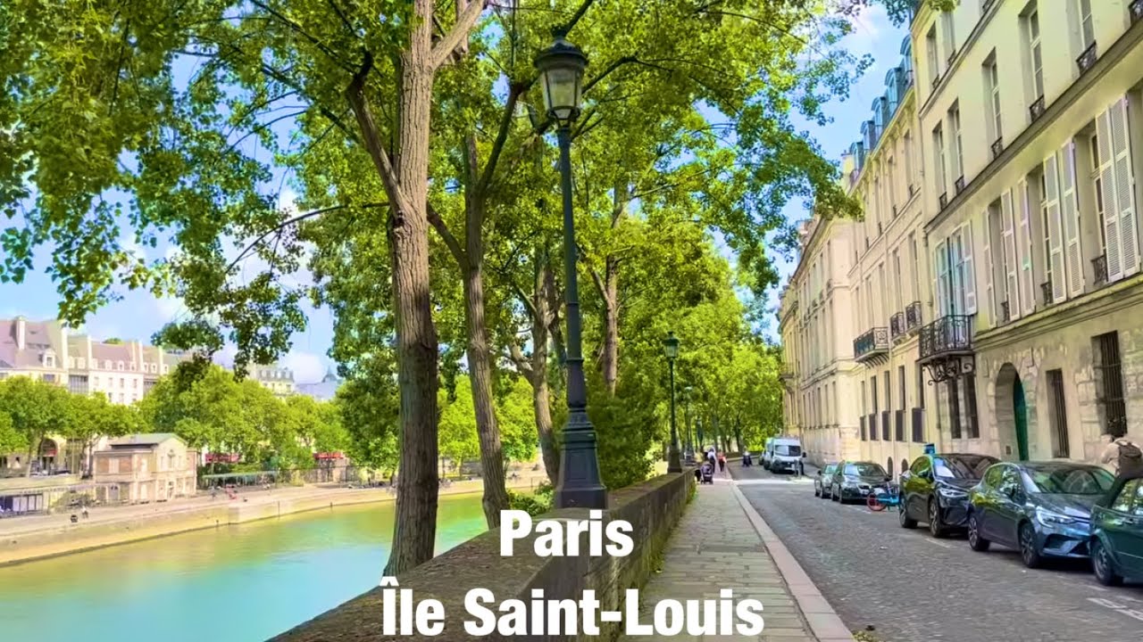 Paris city walks Île Saint-Louis Paris, France 4K - YouTube