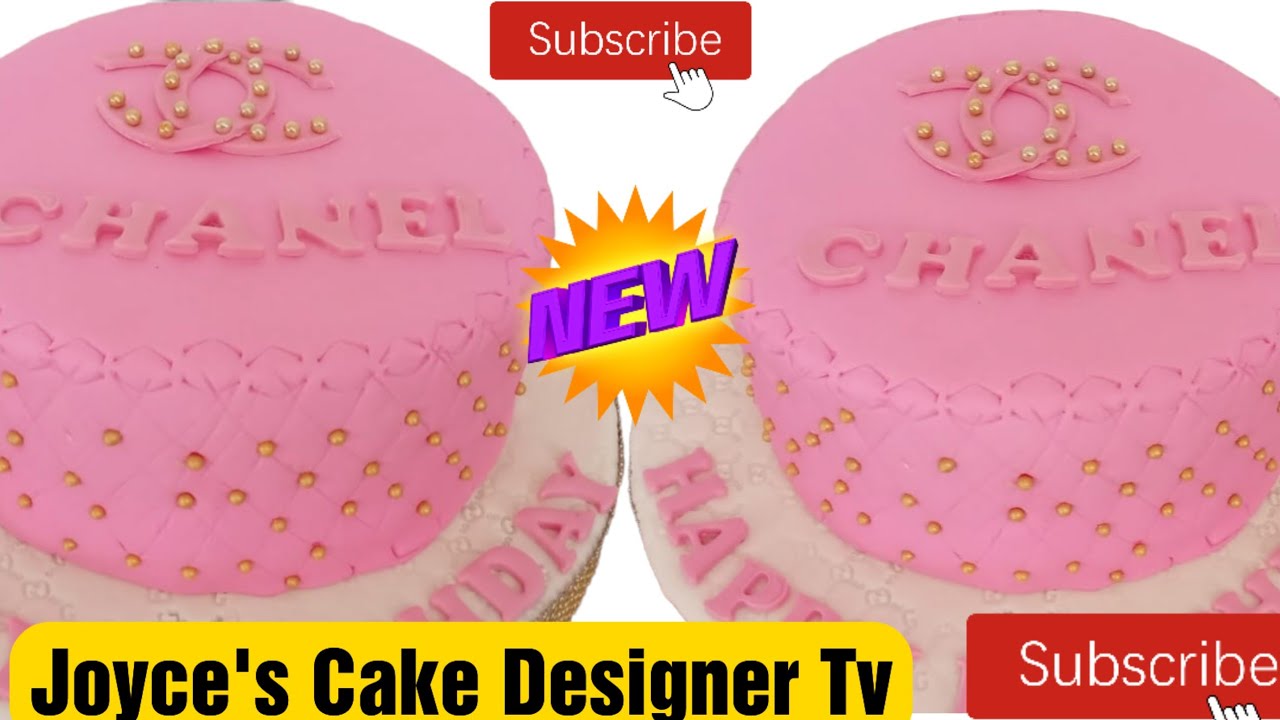 Simple CHANEL Cake Decorating@Joyce's Cake Designer Tv - YouTube