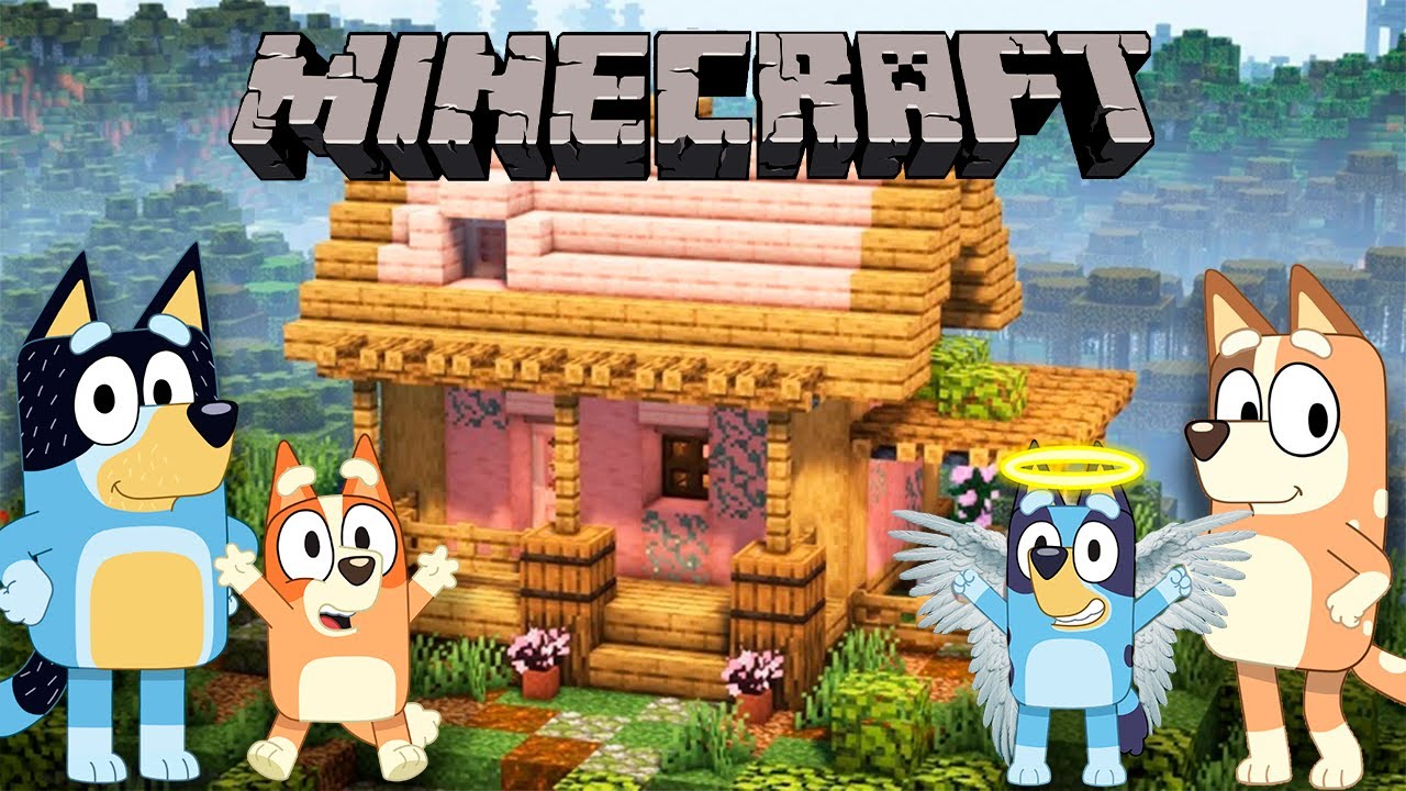 Angel Bluey Play Minecraft - YouTube