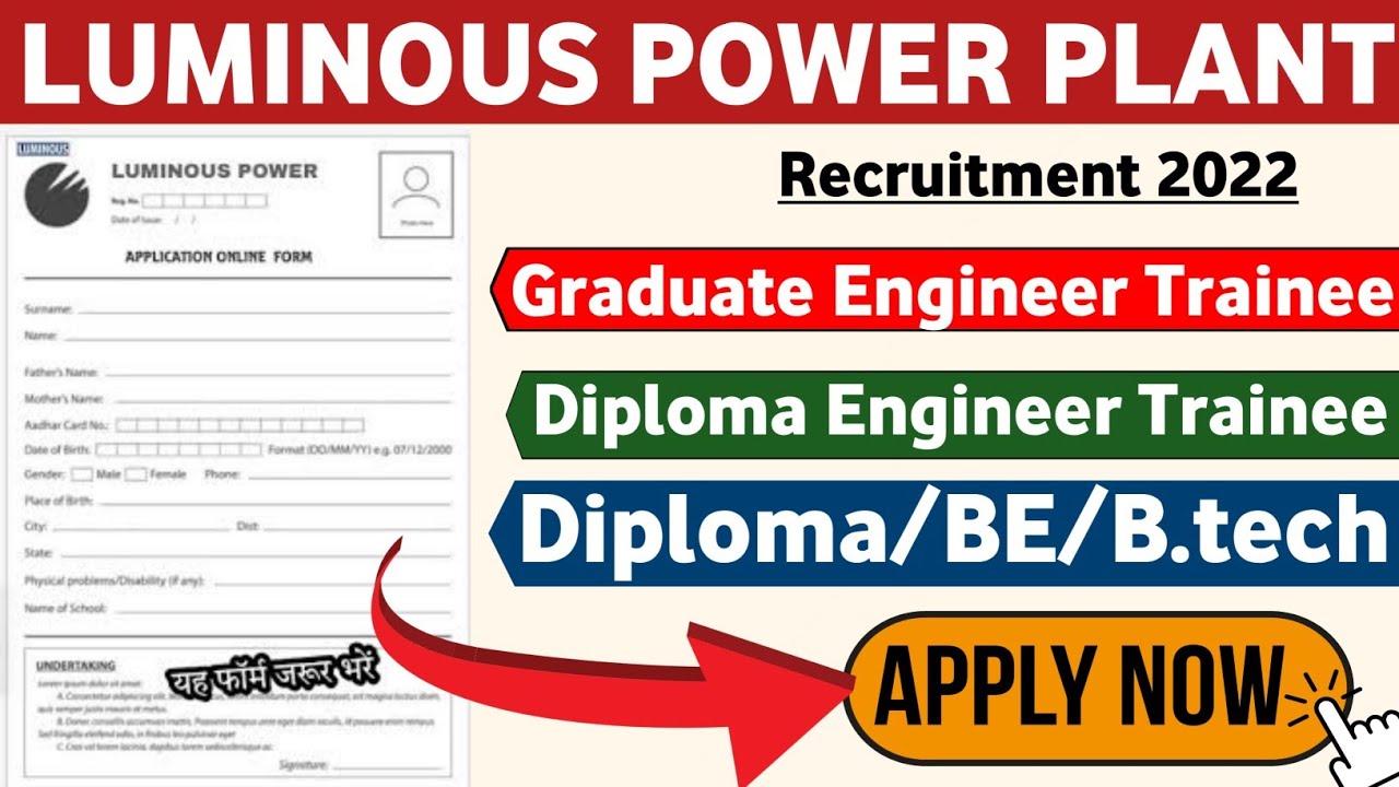 Luminous Power Fresher Hiring 2022 | Recruitment 2022 | Job Vacancy ...