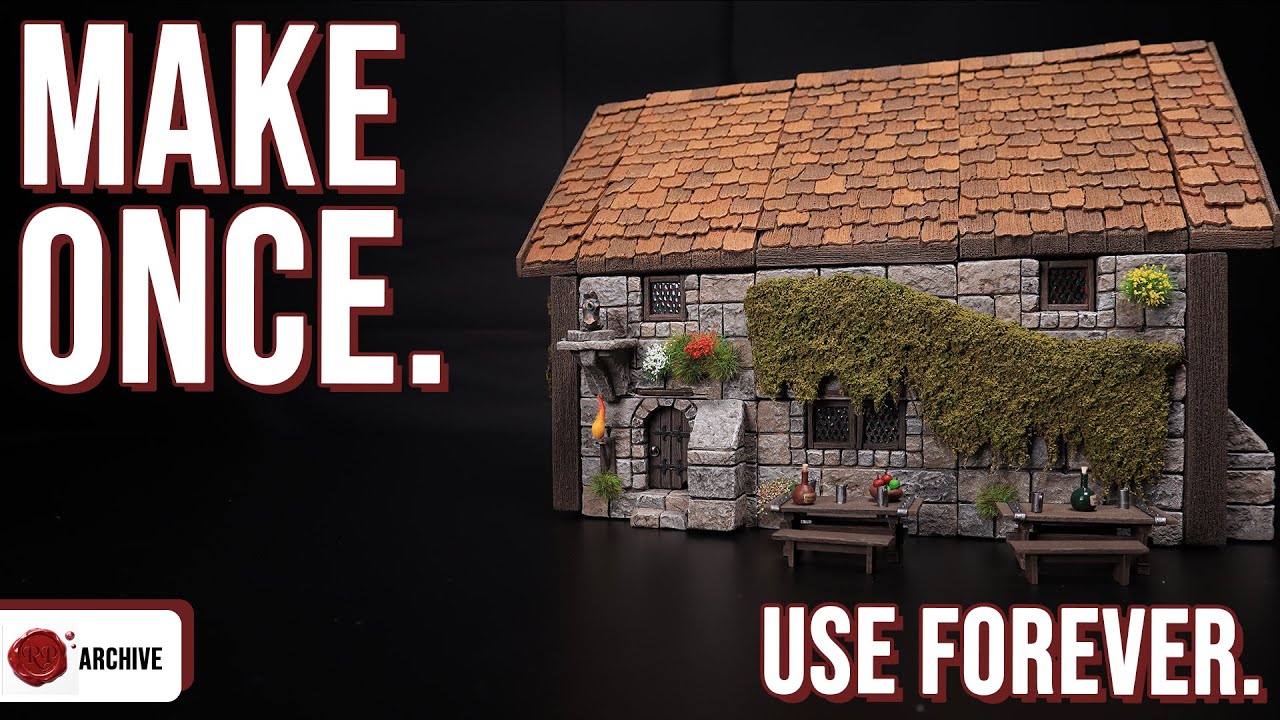 Crafting MODULAR Overgrown Building Effects for D&D - YouTube