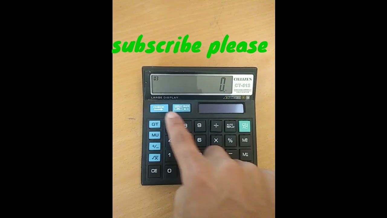 #calculator off #citizen calculator off - YouTube