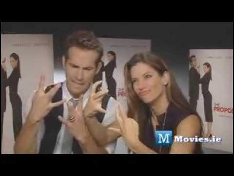 Sandra Bullock and Ryan Reynolds Funny Moments (the proposal bloopers, interview) - YouTube