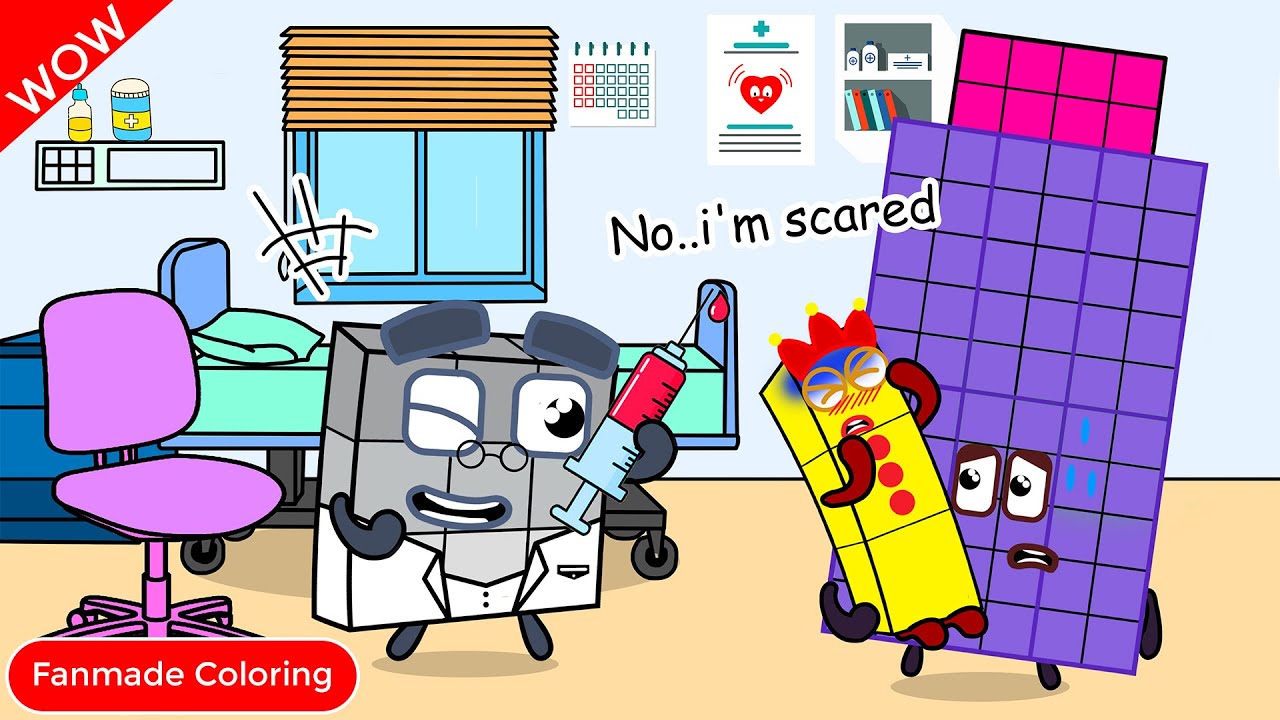 The Needle Is Too Big! Children Will Be Scared | Numberblocks Fanmade ...