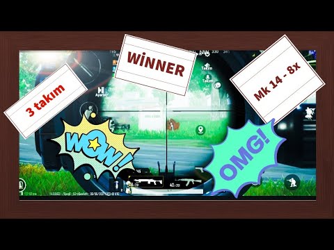 Xəritə Erangel / silah Mk 14 , AKM , Kar98 / qurban 3 takım / leş 3 / və sonda Win