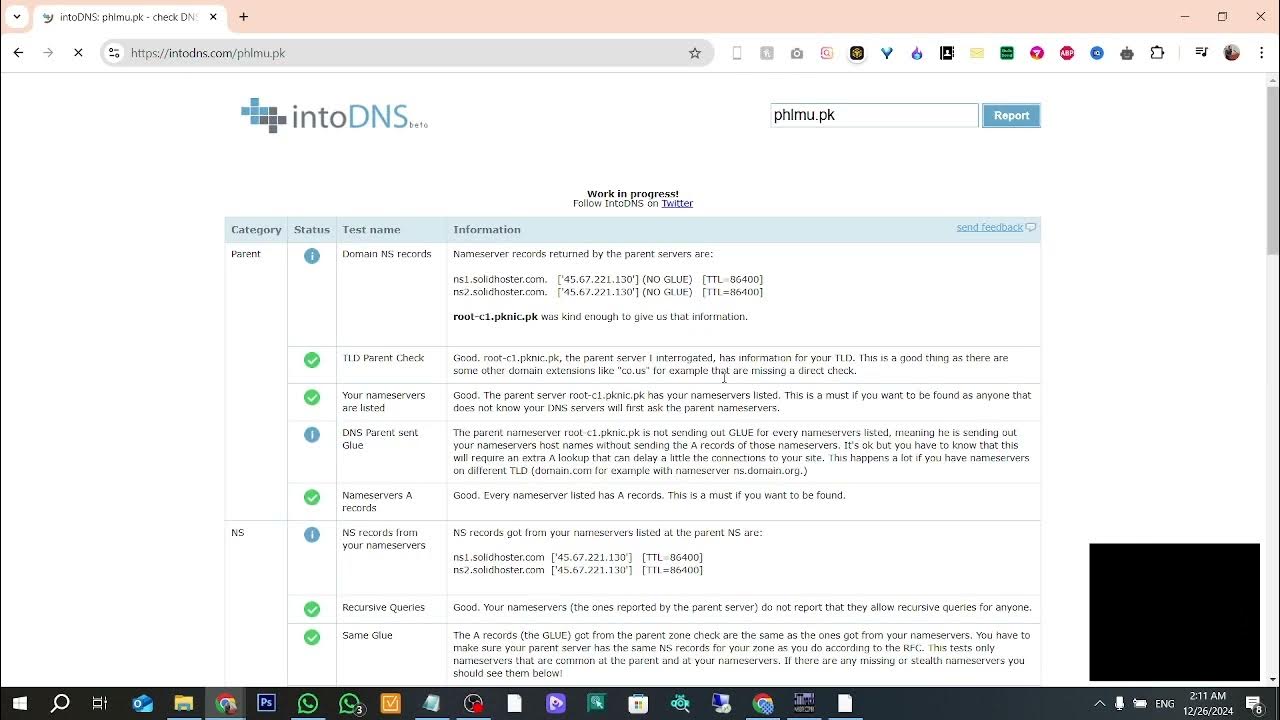 Find any DNS detail using IntoDNS.com - YouTube