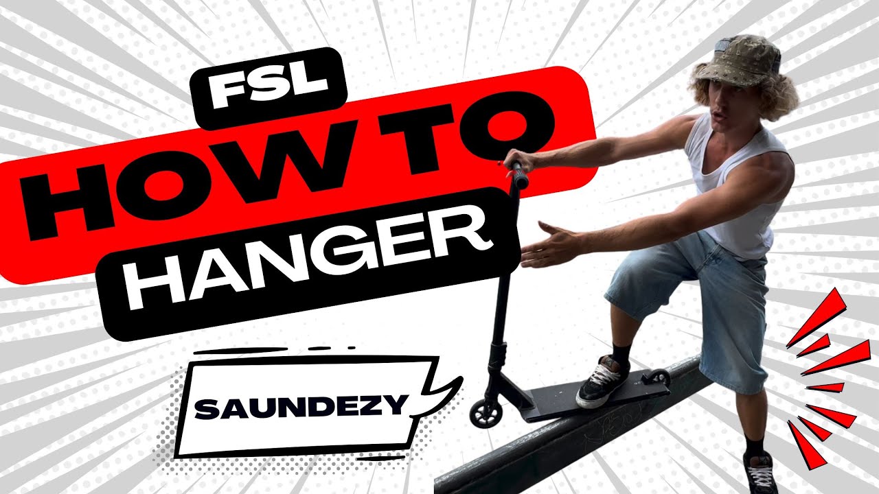 How to Hanger Grind on a Scooter - with Saundezy - YouTube