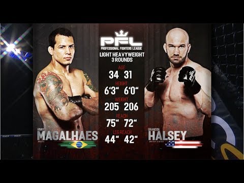 PFL 2018 Full Fight Friday: Vinny Magalhaes vs. Brandon Halsey - YouTube
