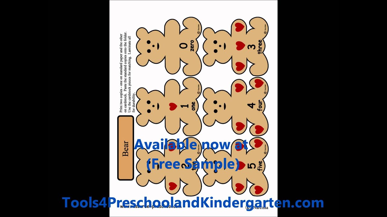 Free File Folder Collection Sample for the Bear Games - Preschool and ...
