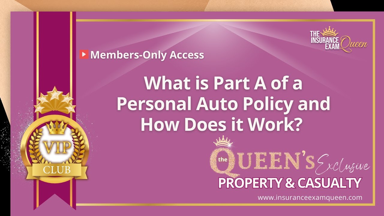 What is Part A of a Personal Auto Policy and How Does it Work ...