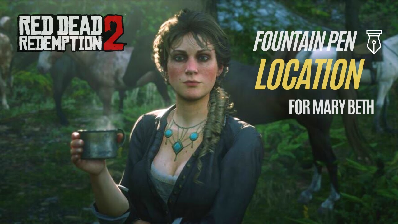 Red Dead Redemption 2 - Fountain Pen Location for Mary Beth - YouTube
