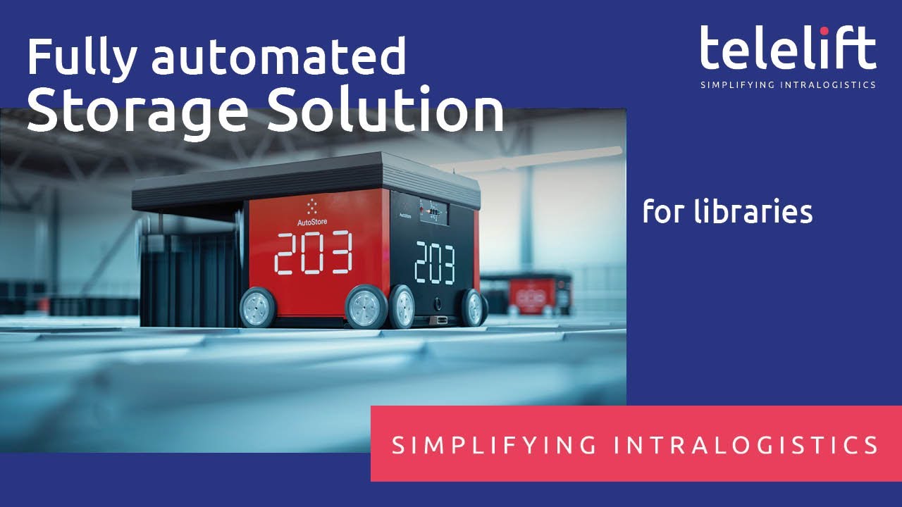 Fully automated storage solution for libraries - YouTube