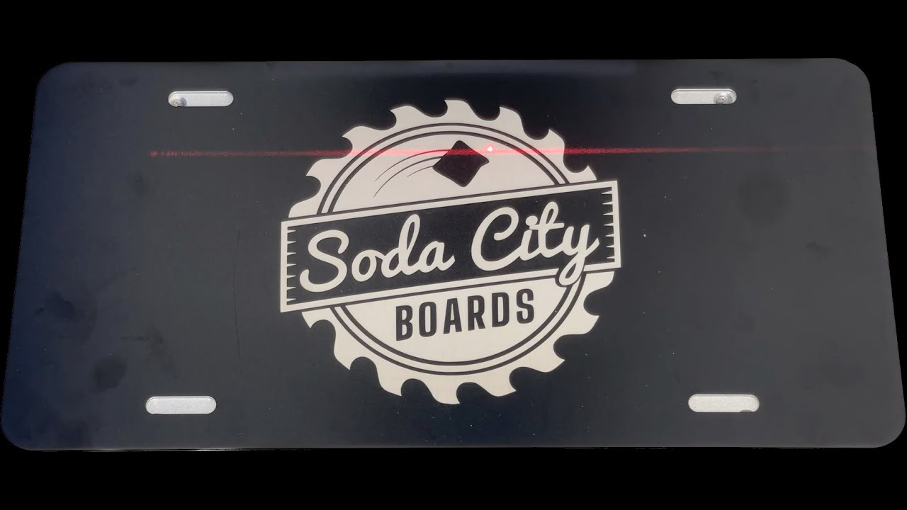 Make a license plate with your fiber laser! - YouTube