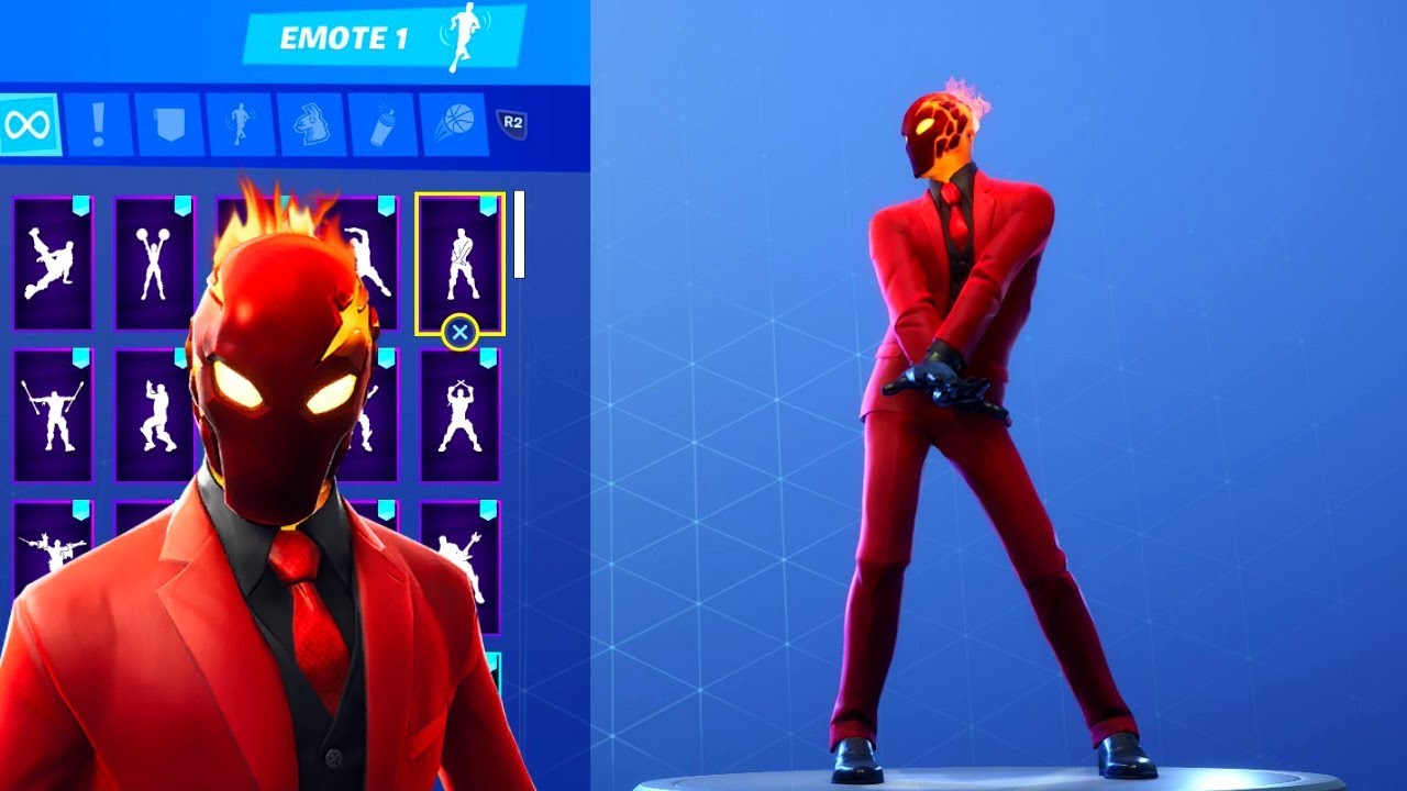 *NEW* INFERNO SKIN SHOWCASE WITH ALL FORTNITE DANCES & NEW EMOTES ...