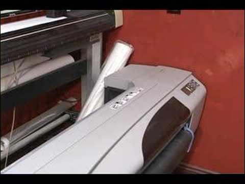 How to operate the HP DesignJet 500 - YouTube