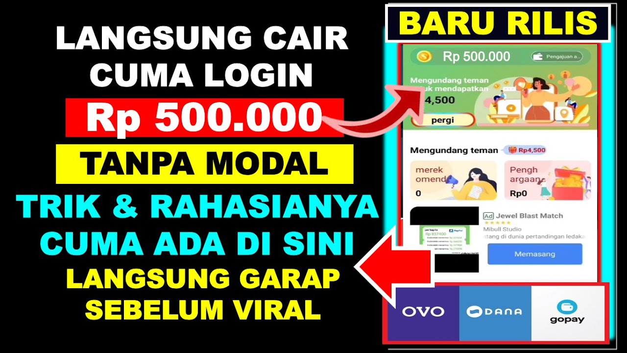 Baru Rilis!! Aplikasi Penghasil Uang Saldo Dana Gratis Terbukti ...