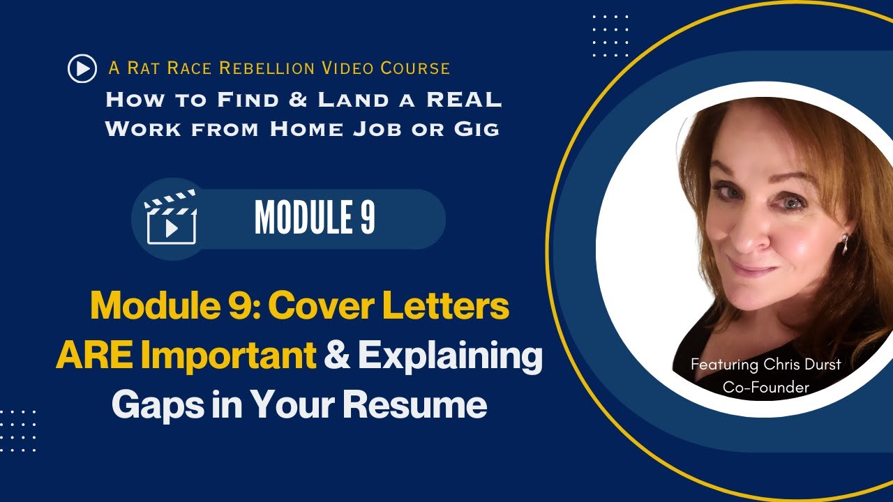 Module 9 - Cover Letters And Explaining Gaps in Your Resume! - YouTube