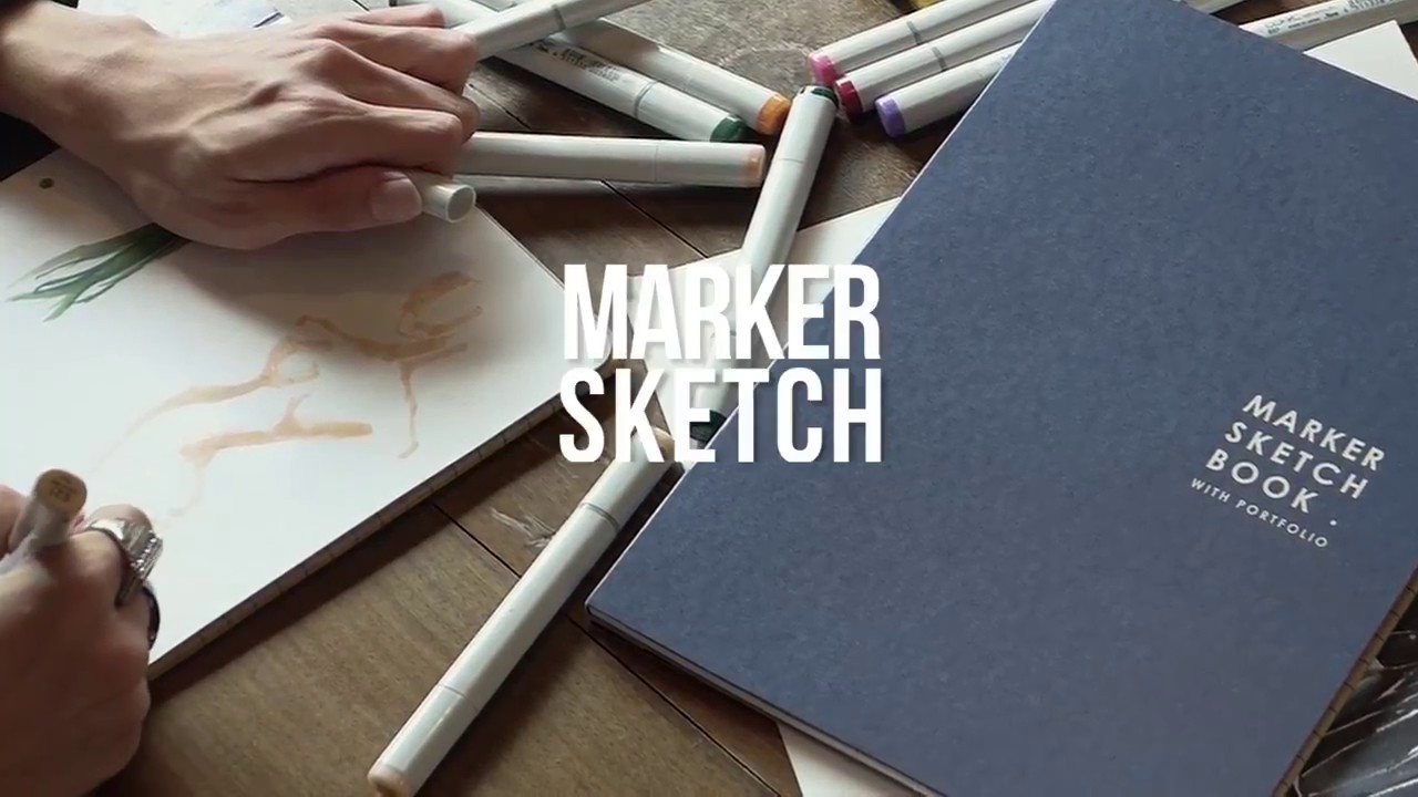 Marker Sketchbook by Grey Ray - YouTube