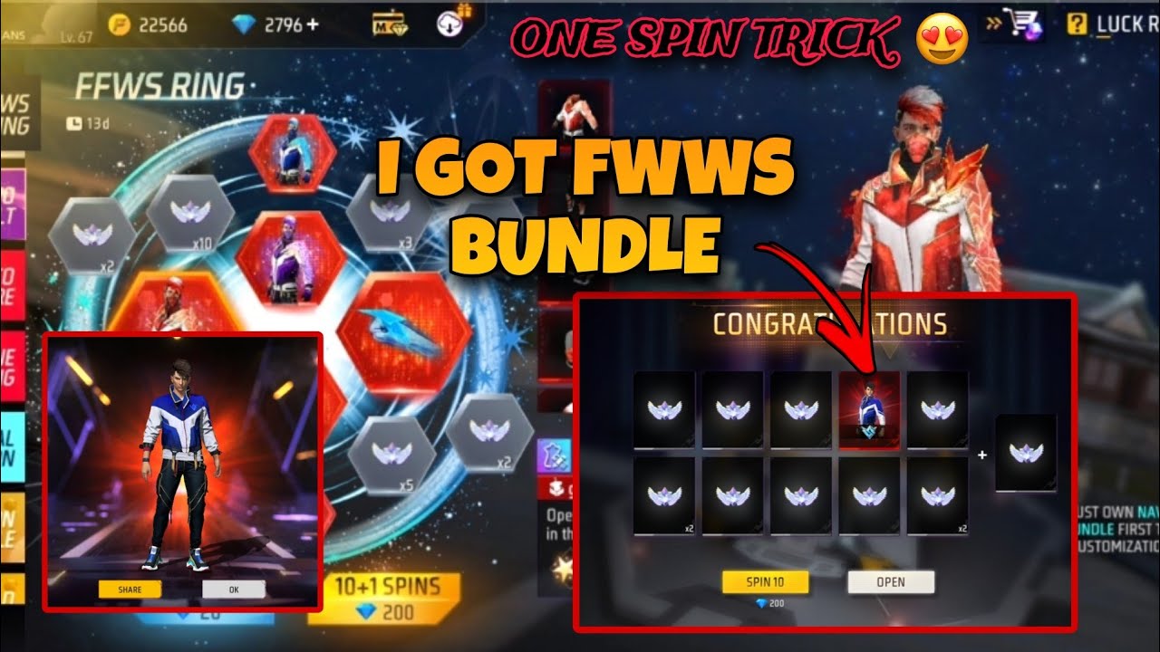 FREE FIRE FFWS RING EVENT 😍| I GOT FFWS GALAXY LEGENDARY BUNDLE 🔥| FF ...