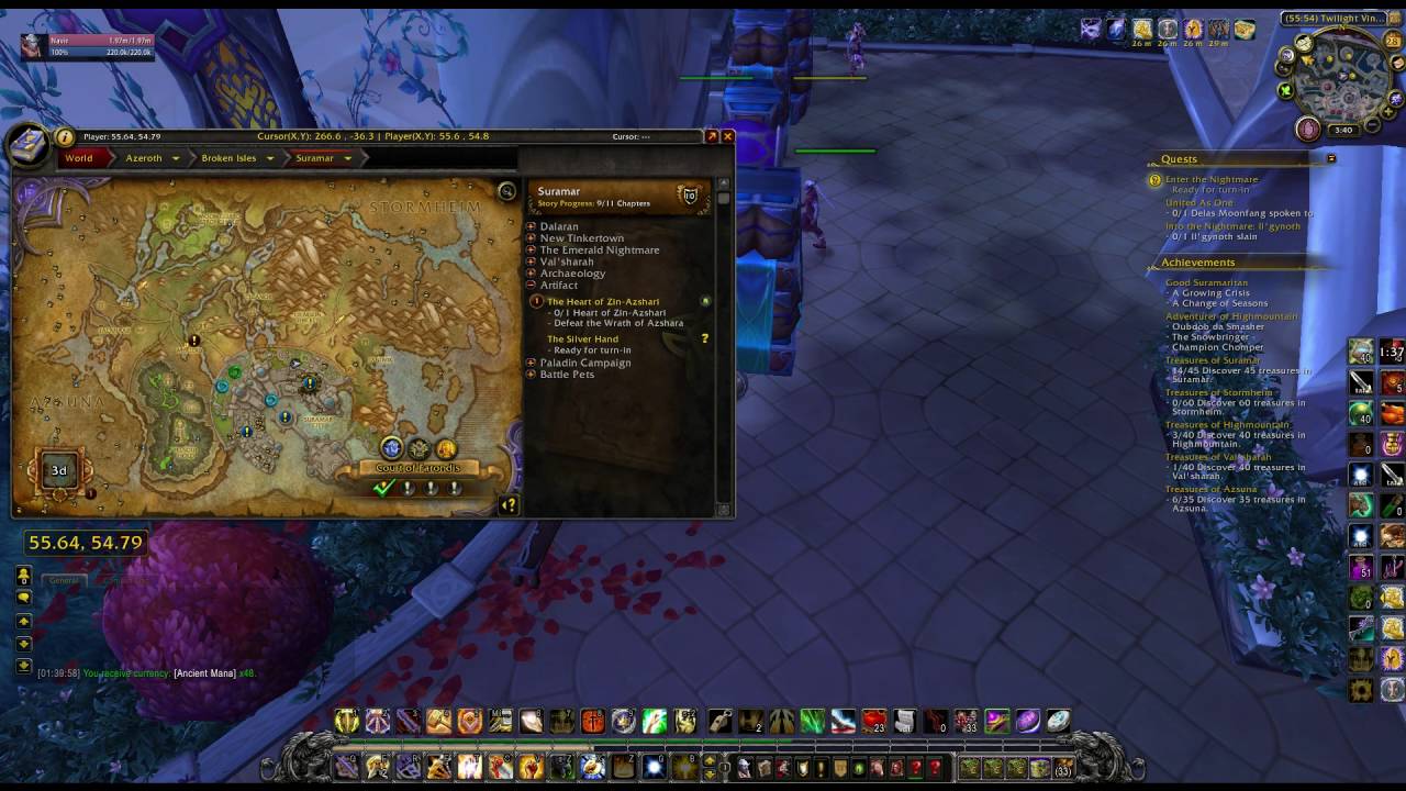 Small Treasure Chest WoW Suramar Twilight Vineyards - YouTube