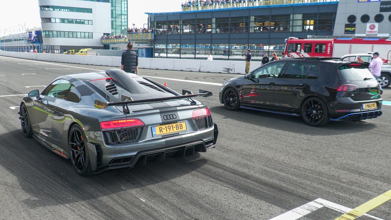 Modified Cars Drag Racing! Custom R8 V10, 1000HP AWD Civic, 703HP Golf ...