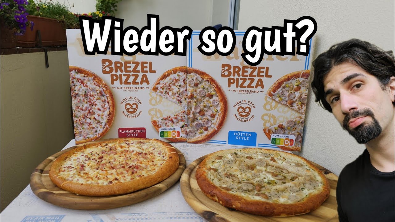 Hütten Style mit Würstel & Flammkuchen - neue Wagner Brezel Pizza - YouTube