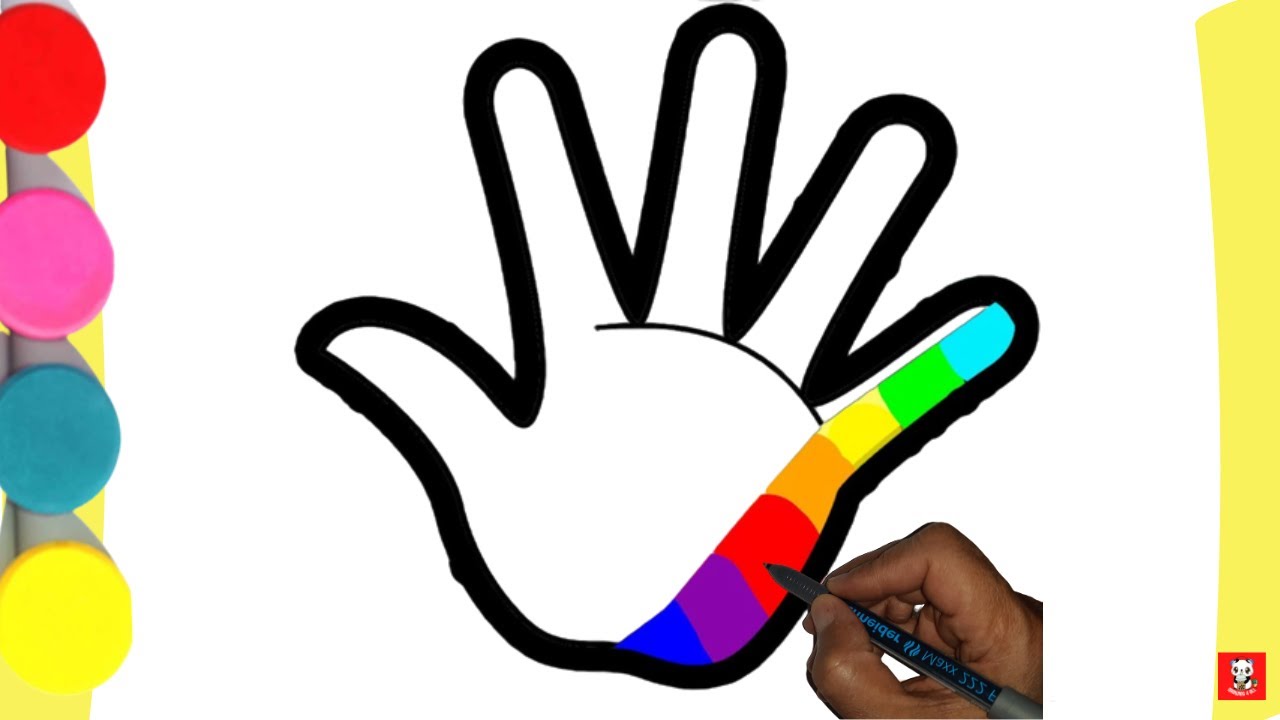 How to draw hands | Hands Drawing, Painting, Coloring for Kids ...