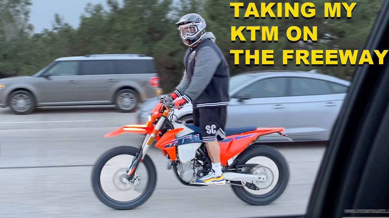 MY FIRST RIDE ON MY NEW KTM SUPERMOTO BIKE - YouTube