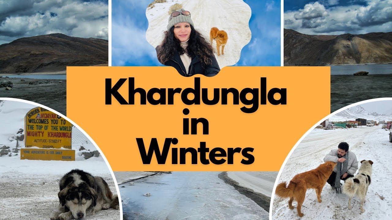 Ladakh Winter Road Trip in January | Snowfall in Leh, Car Breakdown ...