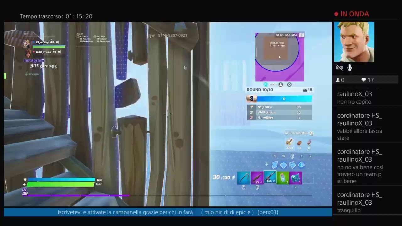live su fortnite (col team) - YouTube