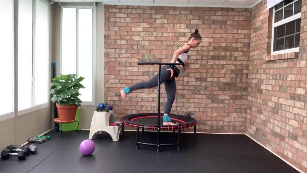 60-Min Rebounding & PHA Interval Training | At Home Mini Trampoline ...