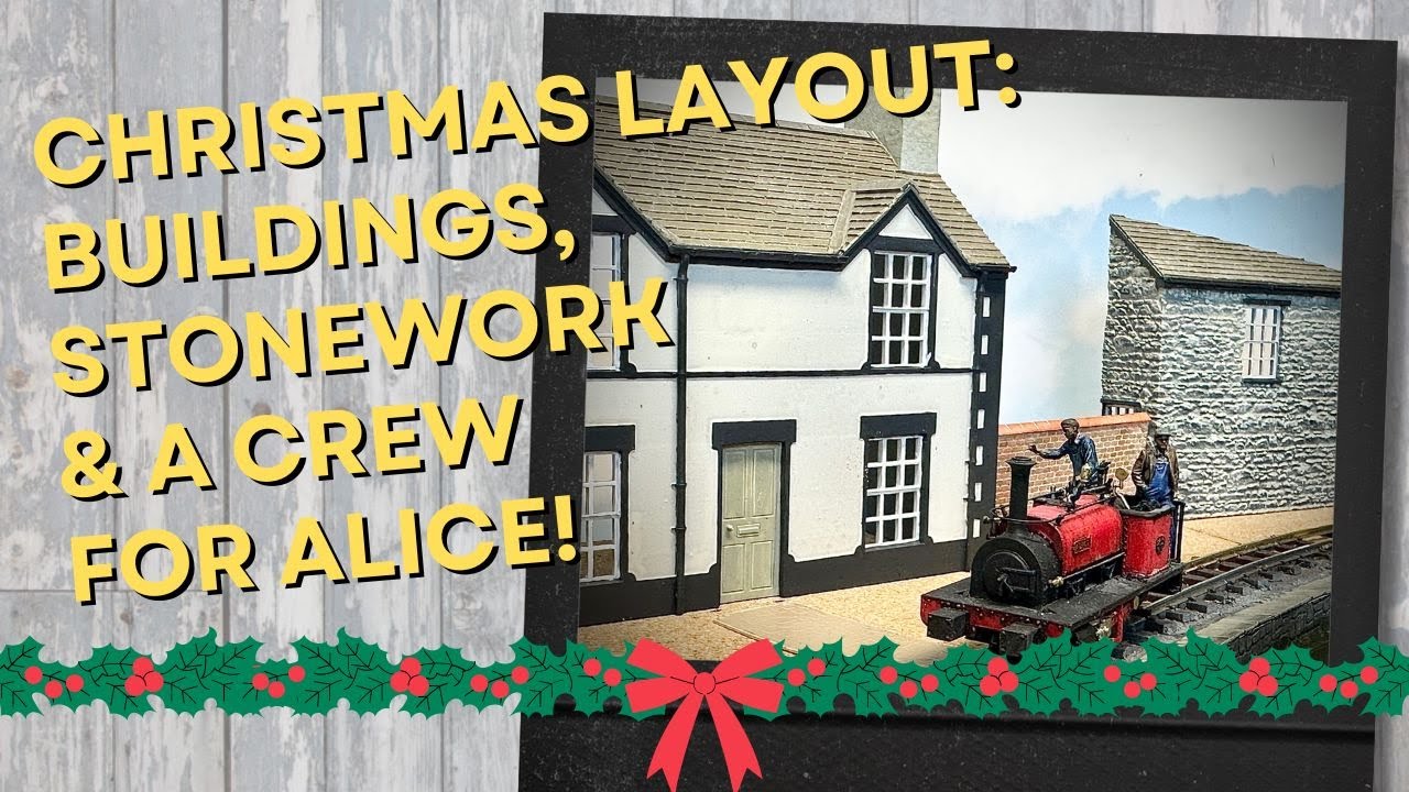Christmas Model Railway pt3: buildings, platforms, and figure painting ...