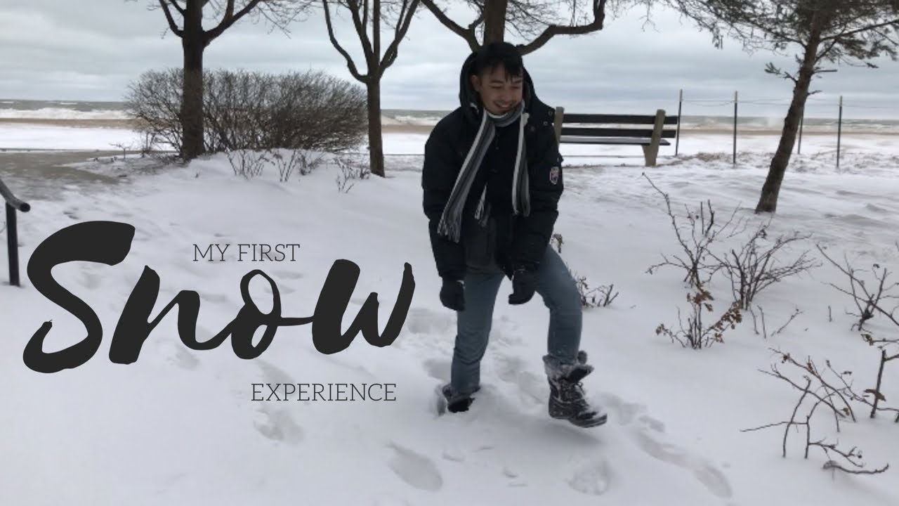 My first snow experience! ️ - YouTube