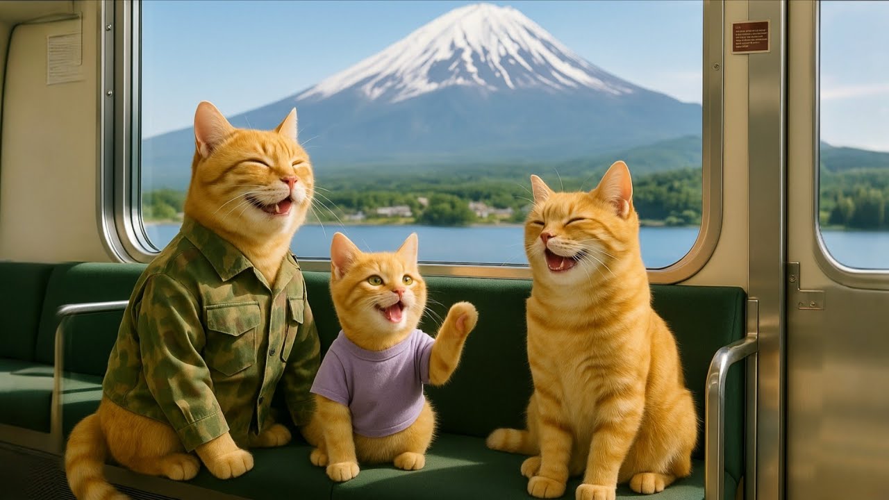 Papa Cat Takes Leave To Visit Kitten, Mama Cat and Punishes Bully ...