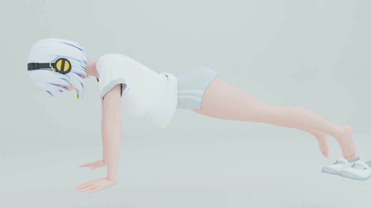 【ZZZ MMD / Anby】Push Up【Barefoot】 - YouTube