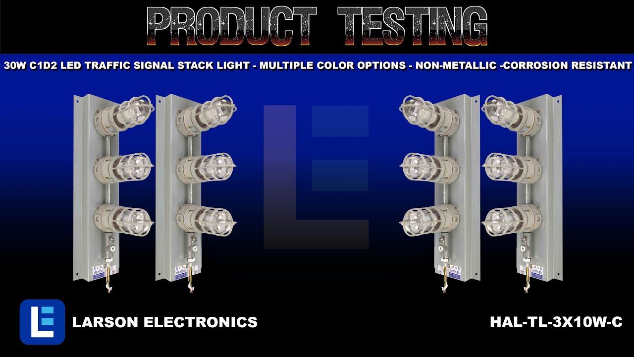 30W C1D2 LED Traffic Signal Stack Light - Multiple Color Options - Non ...