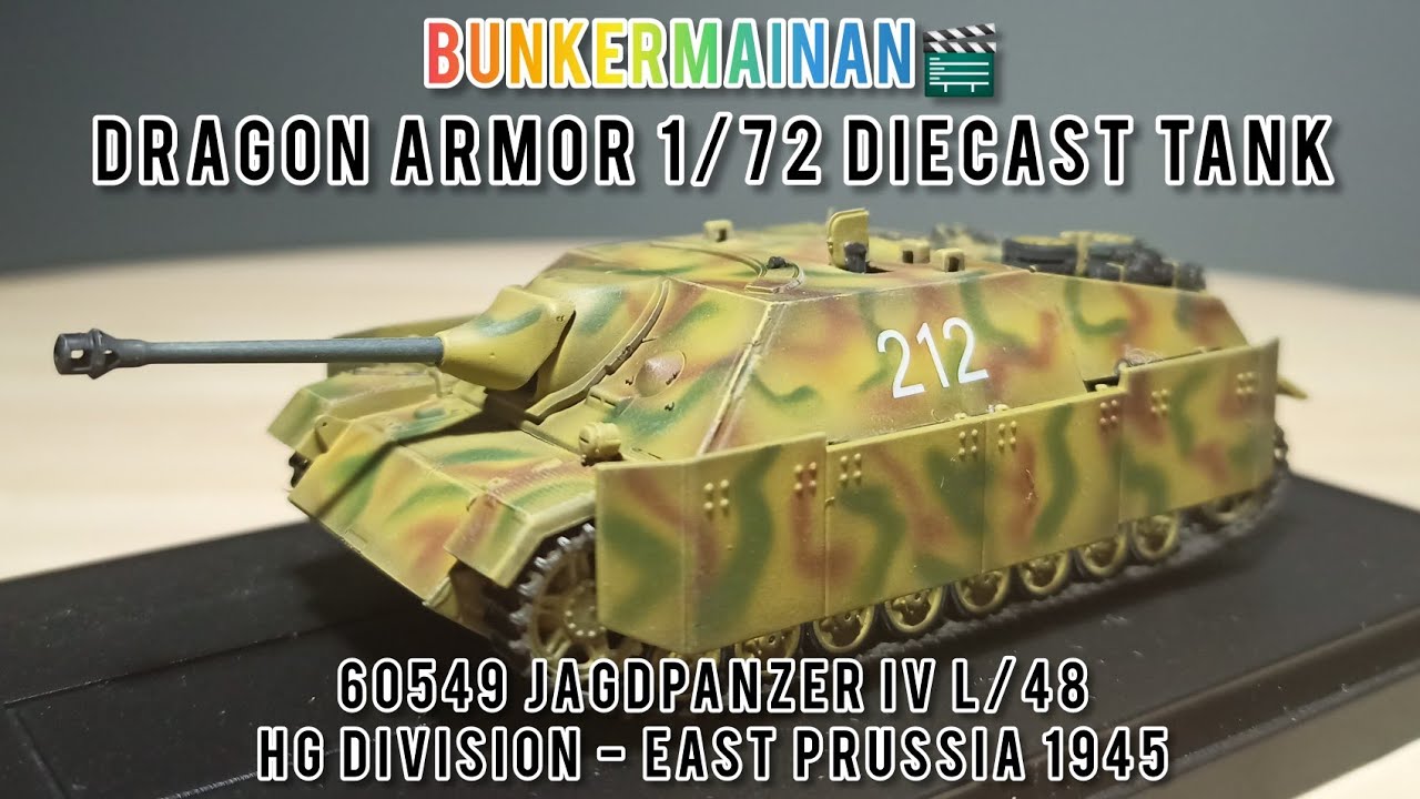 DRAGON ARMOR 60549 Jagdpanzer IV L/48 Diecast Panzer Tank HG Division ...
