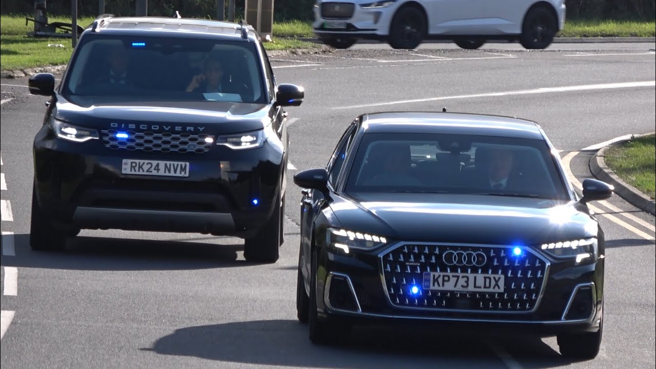 *ARMOURED* Unmarked Audi A8L & Unmarked Discovery Responding in Convoy ...