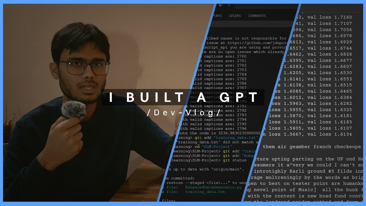 I tried to build a GPT from scratch | Dev Vlog - YouTube