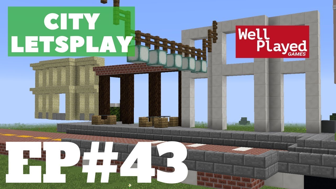 Minecraft Shopping Street! City Letsplay Ep43 - YouTube