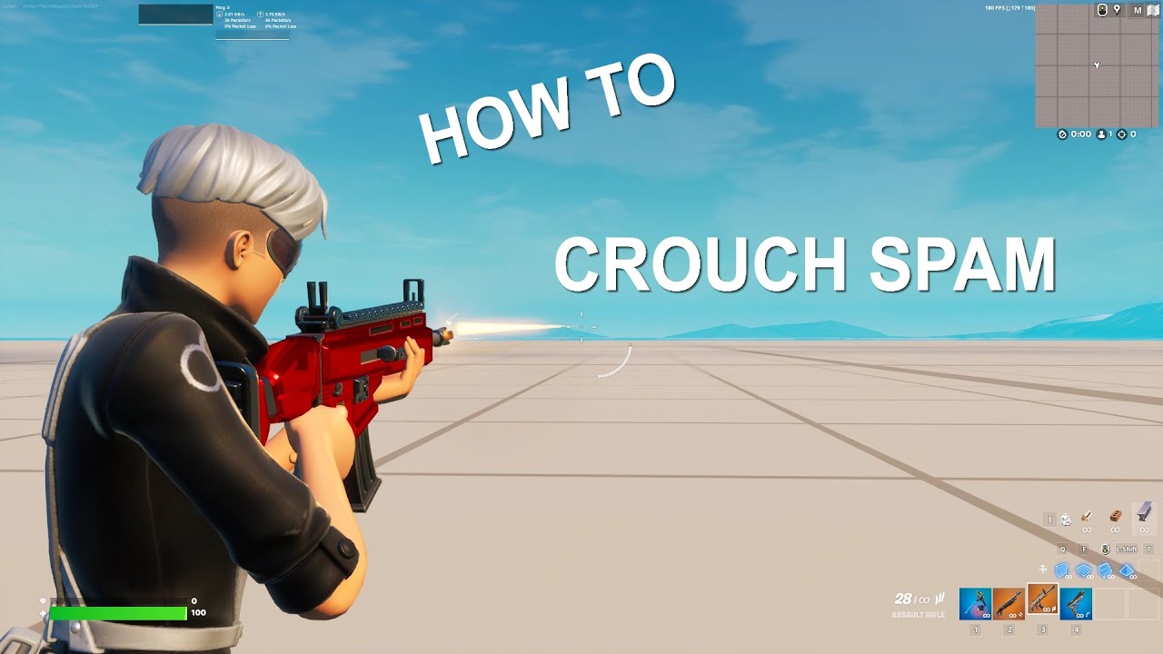 How to Crouch Spam Like Mongraal in Fortnite! (STILL WORKING CHAPTER 5 ...