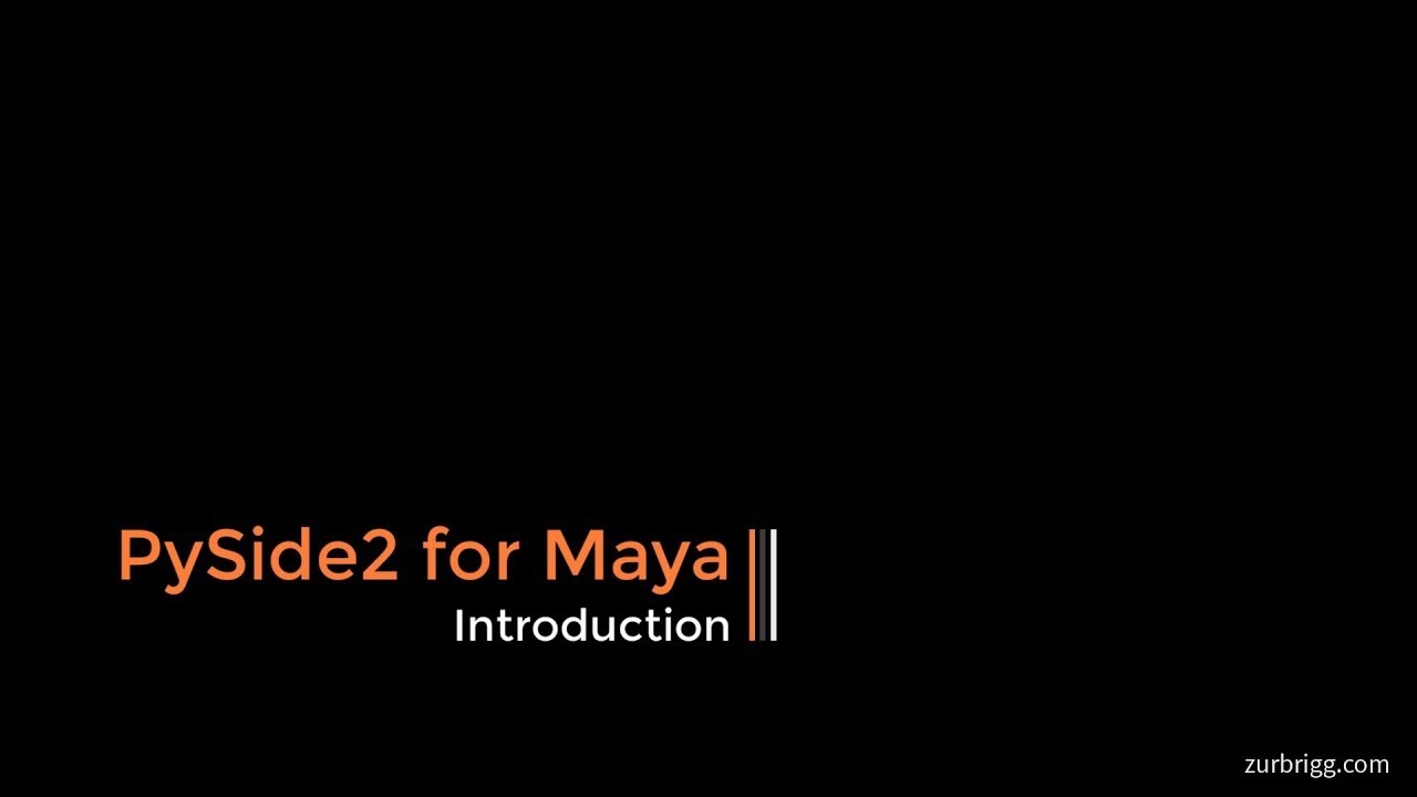 Pyside2 For Maya Introduction Youtube