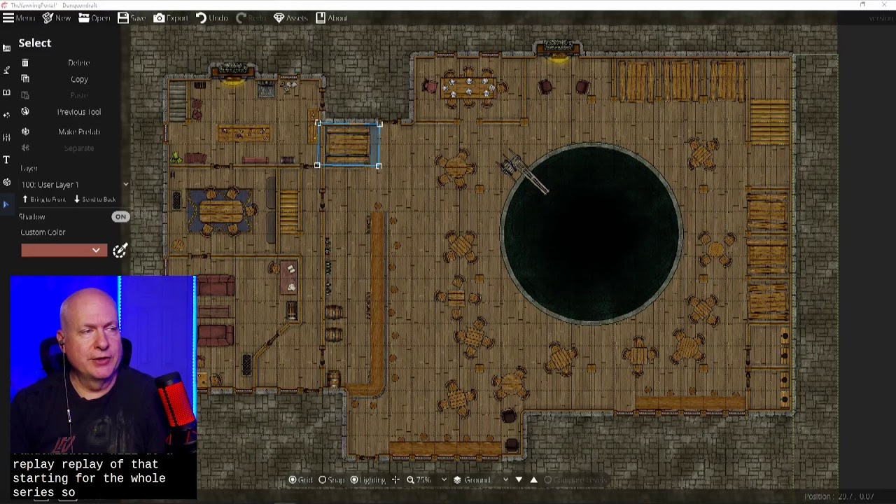 Mapping The Yawning Portal in Dungeondraft. - YouTube